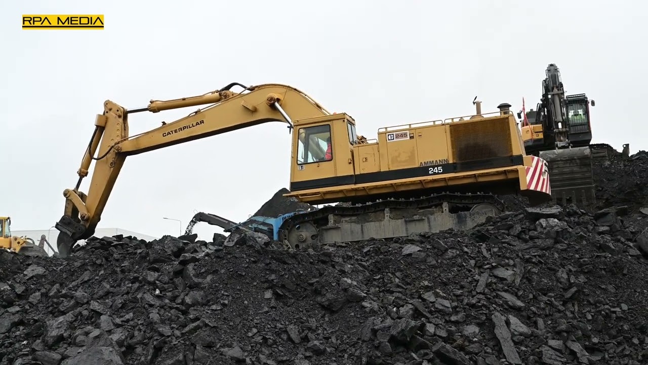 CAT 245 and 235 excavators - YouTube