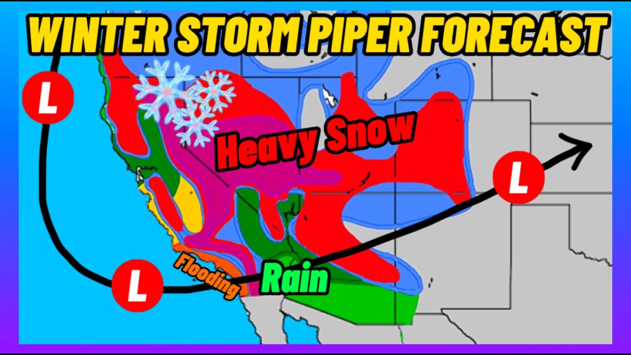 Winter Storm Piper • Historic Storm for California. Tornado Outbreak ...