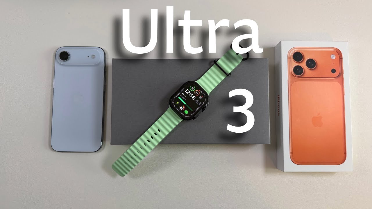 Apple Watch Ultra 3 Unboxing- Black Titanium With Neon Green Ocean Band ...