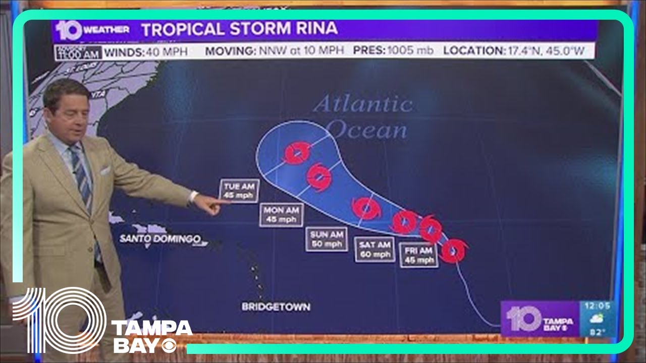 Tracking the Tropics: Tropical Storm Rina forms in the Atlantic, poses ...