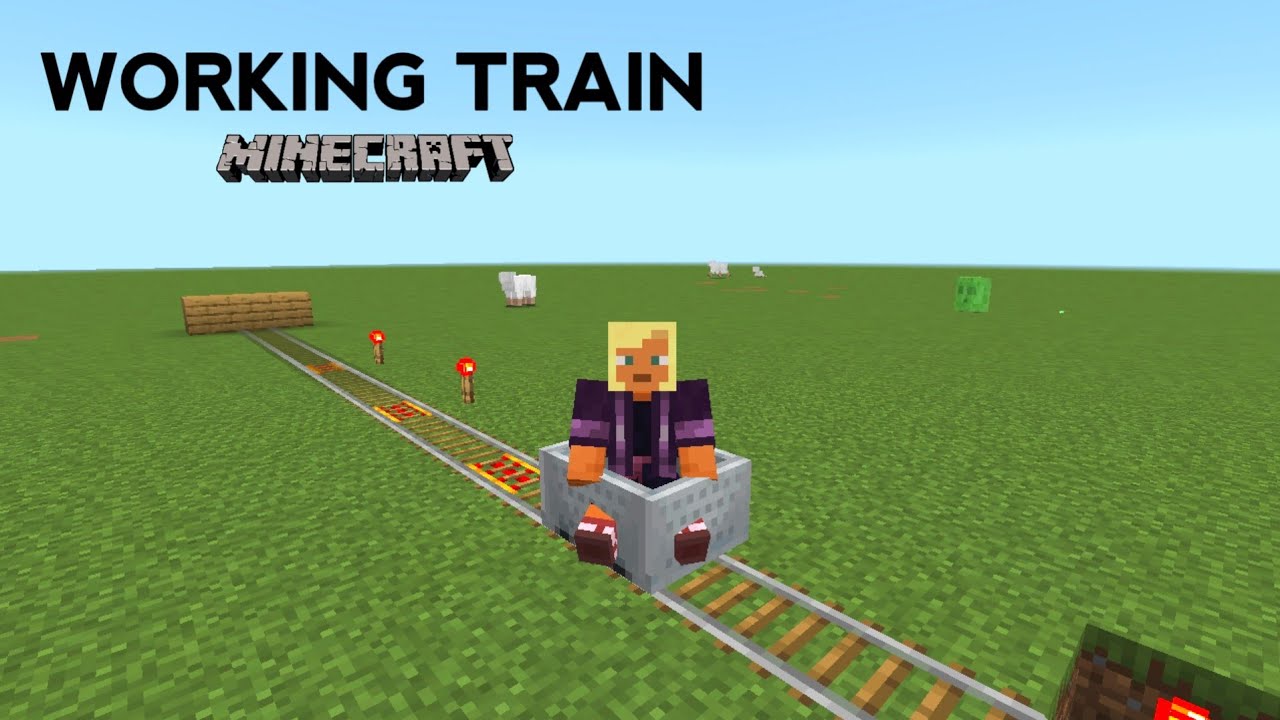 HOW TO MAKE TRAIN IN MINECRAFT - YouTube