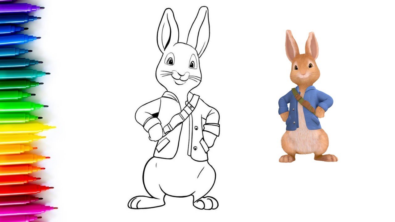 Peter Rabbit Drawing, Painting & Coloring For Kids and Toddlers_ Child ...