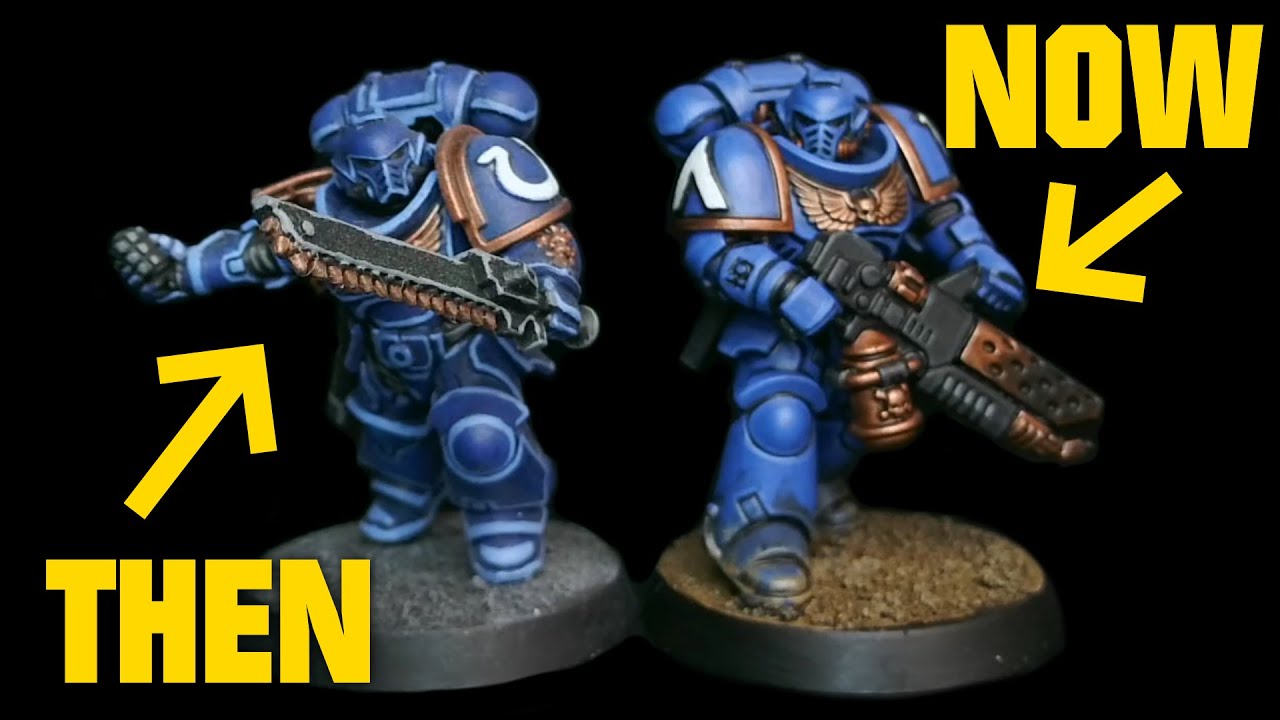 Infernus Marines Start Painting Tutorial - YouTube