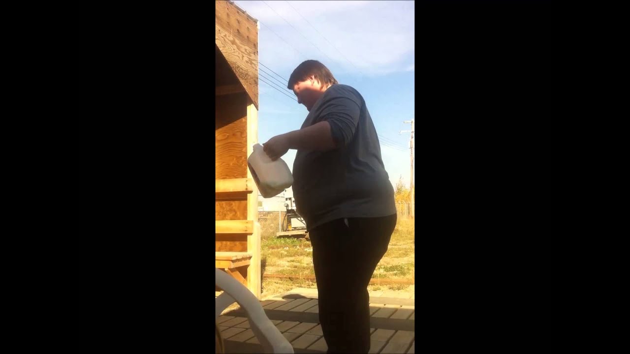 The Gallon Challenge! Big Guy Chugs a Gallon of Milk - YouTube