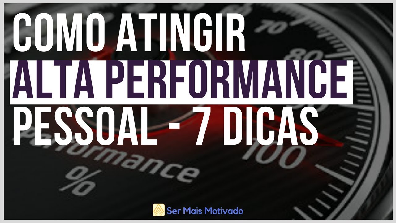 [Mapa Mental] Como ATINGIR A ALTA PERFORMANCE PESSOAL em 7 Passos e ...
