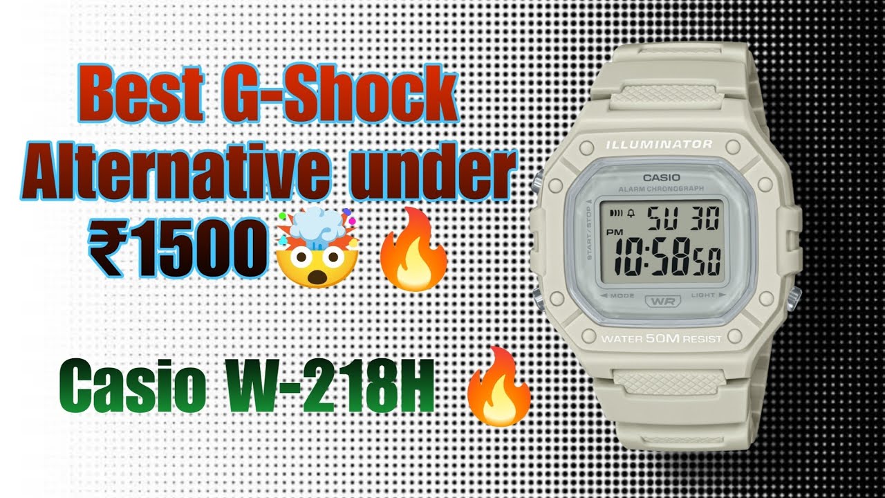 Best Budget G-Shock under ₹1500🔥🤯 | Casio W-218H White Unboxing and ...