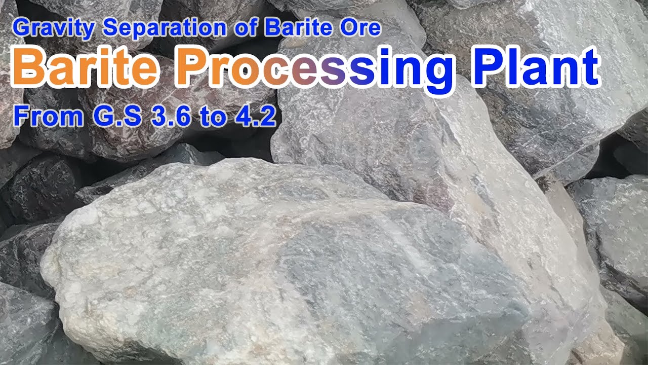 Barite Processing Line Mineral Jig in Barite Beneficiation - YouTube