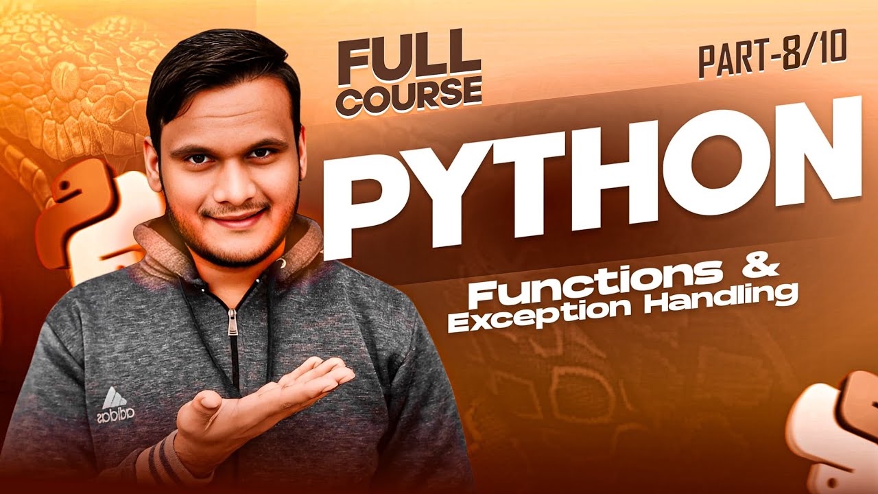 Python For Beginners Part 8 Functions And Exception Handling Youtube 5435