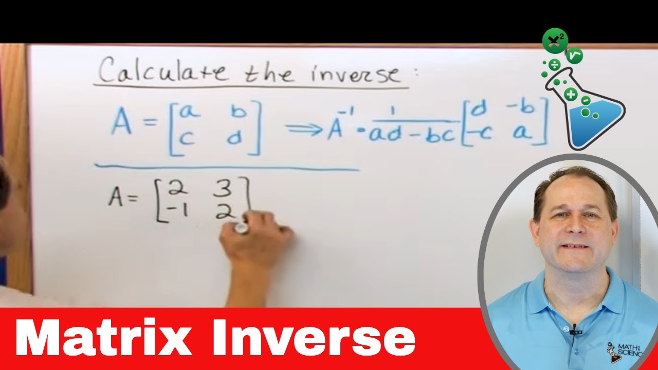 Find The Inverse Of A Matrix Calculate Inverse Matrix YouTube