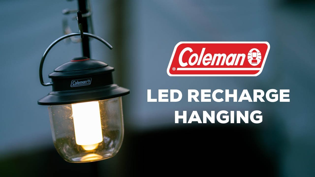 coleman led recharge hanging - YouTube