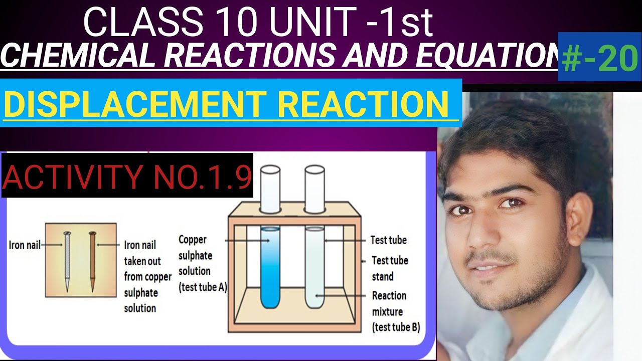 Class X unit 1st , Displacement reaction,#-ACTIVITY No.1.9# ,lec-20 ...