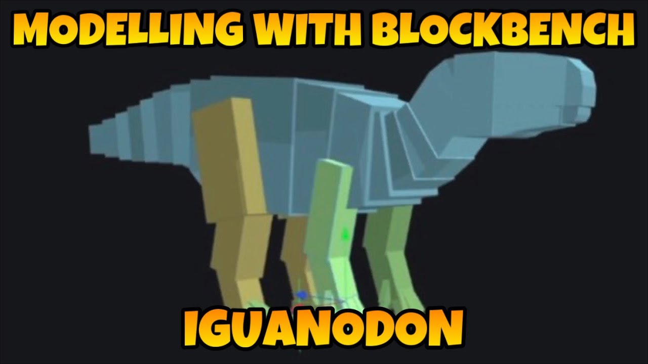 Time-Lapse Modelling With Blockbench | Iguanodon(old model) | Minecraft ...
