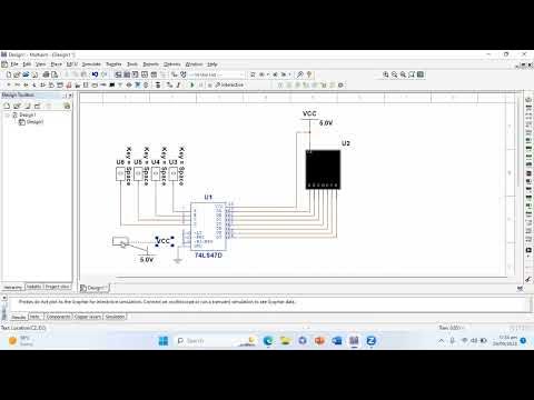 How to Make a BCD to Decimal Decoder using 74LS47D and Seven Segment Display in Multisim 14.2 ...