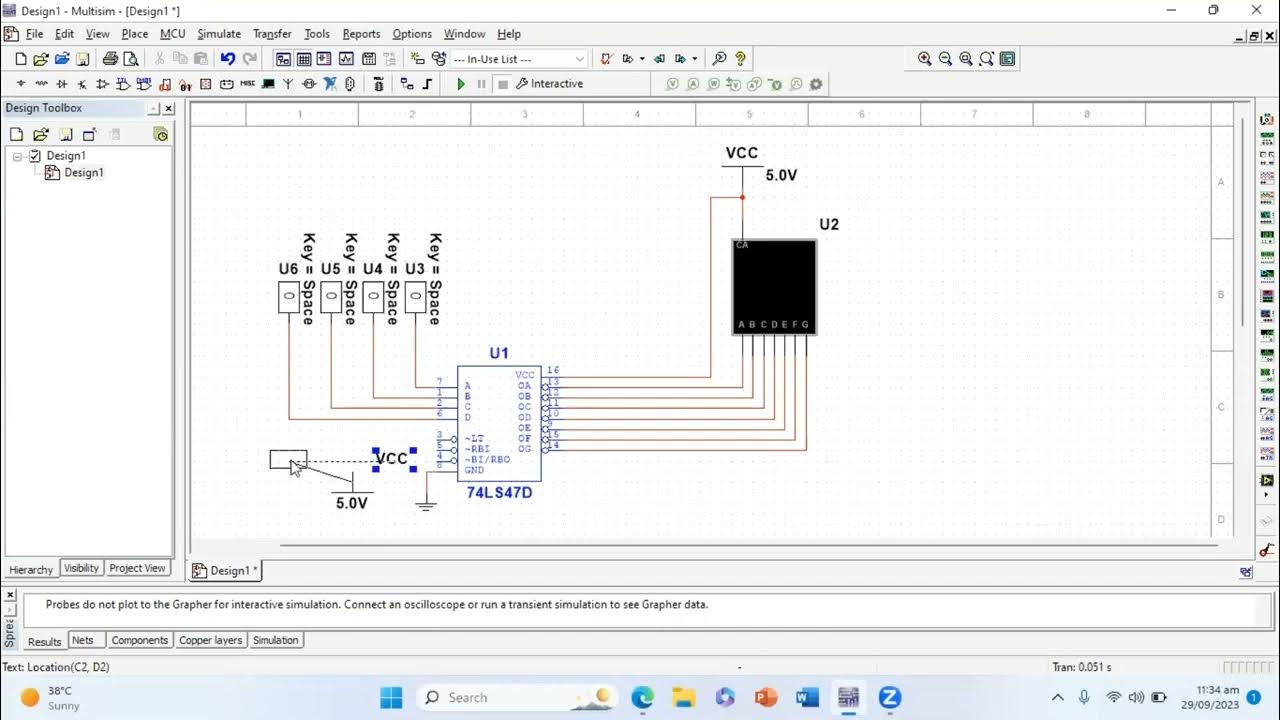 How to Make a BCD to Decimal Decoder using 74LS47D and Seven Segment ...