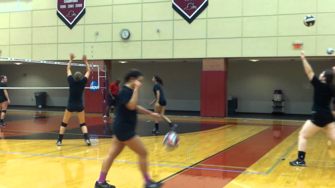 Serve, Dig, Pass Drill - Serve Line, Dig Cross - YouTube