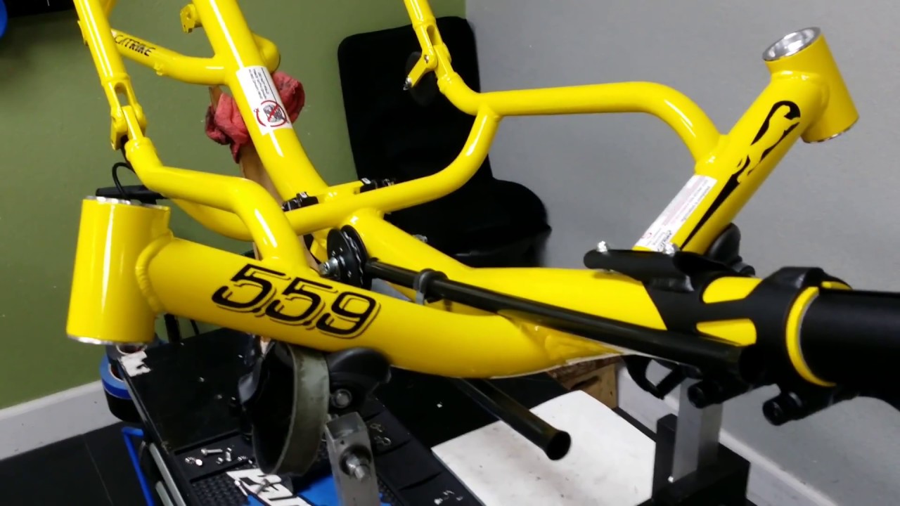 CATRIKE 559 FRAME - NEW FIRE FLY YELLOW - LAID BACK CYCLES - YouTube