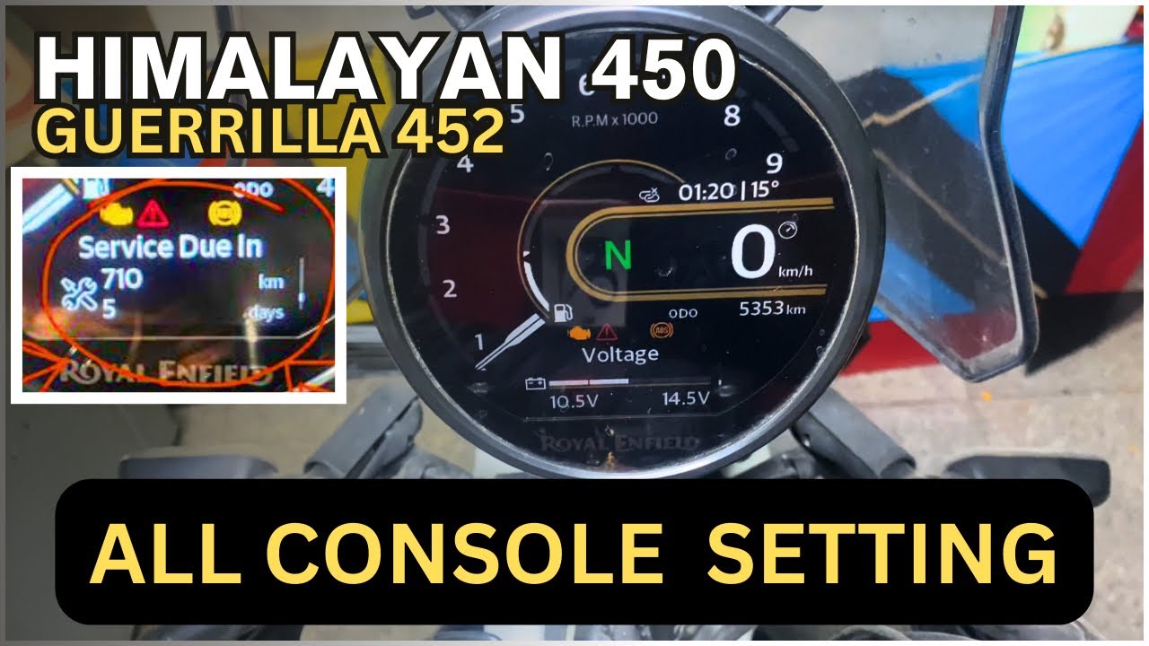 Himalayan 450 and Guerrilla Instrument Cluster All Functions and ...