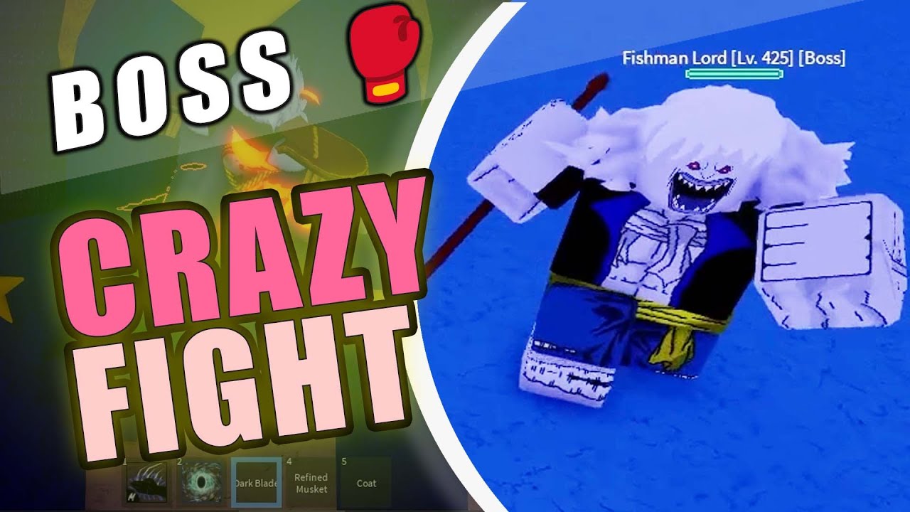 Blox Fruits Fishman Lord Fight | Roblox - YouTube
