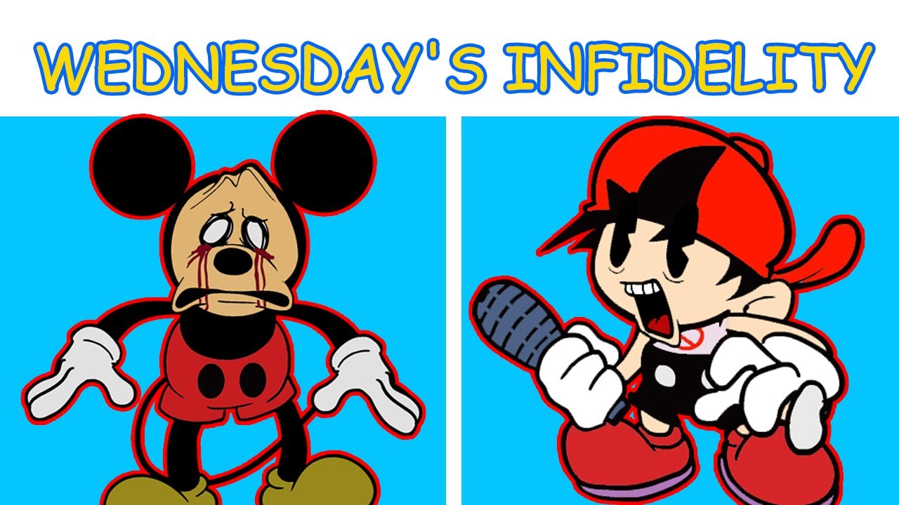 Friday Night Funkin' VS Mickey Mouse - wednesday infidelity ( But It Is ...