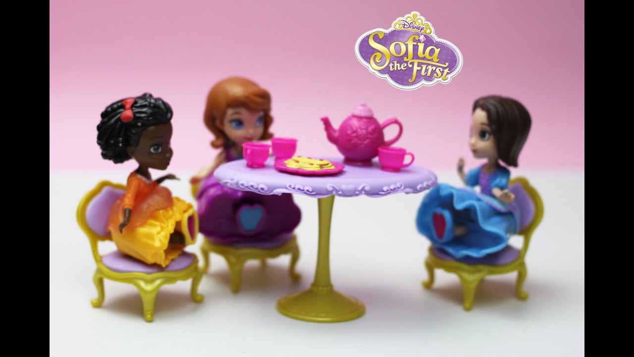 Disney Princess Sofia the first Three Tea Party Unboxing Sofia the first and friends Jade Ruby ...
