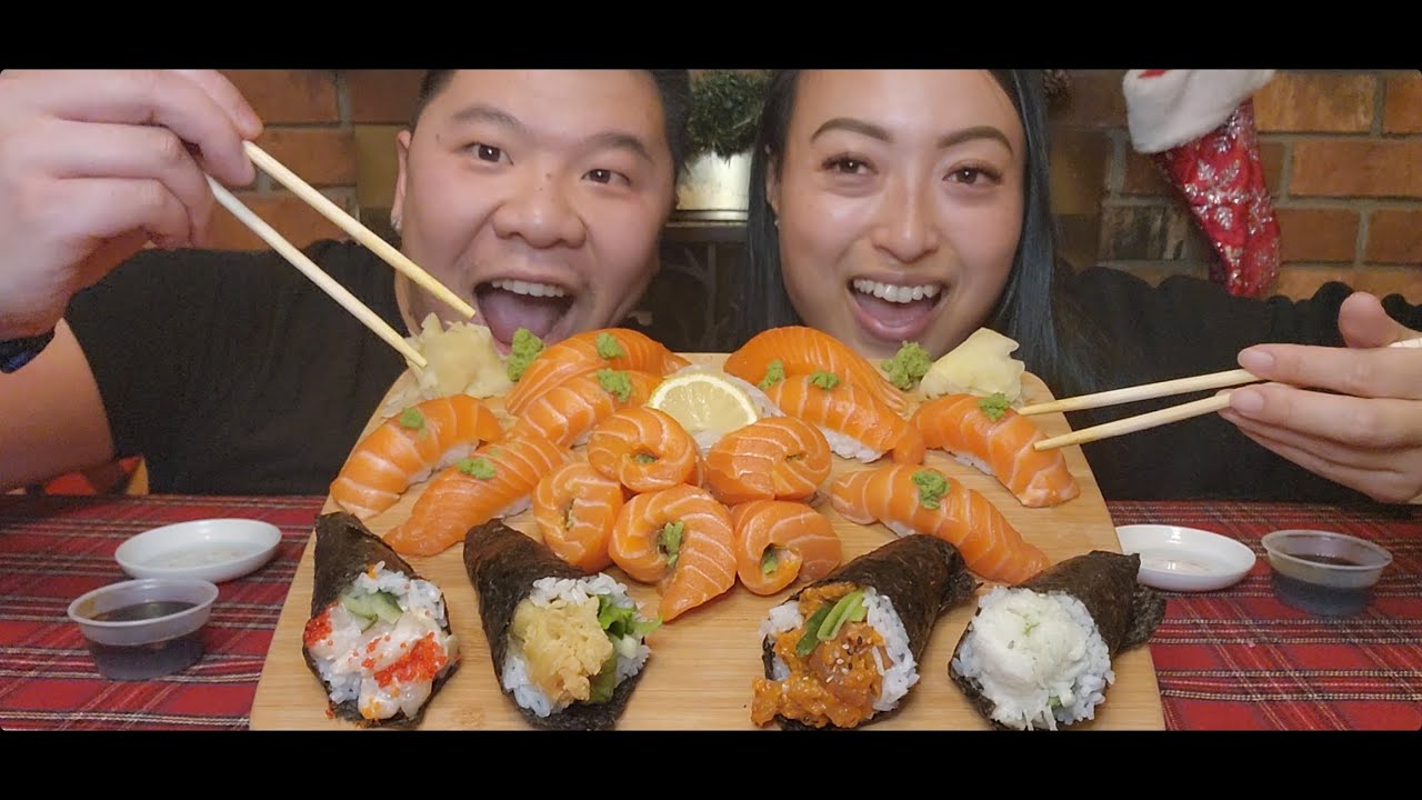 NEW YEARS EVE SUSHI MUKBANG!! - YouTube