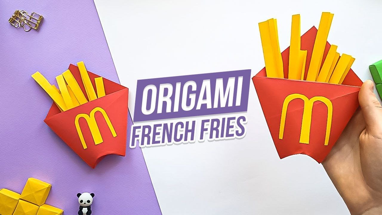 Оригами Картошка Фри Из Бумаги | Оригами Макдональдс | Origami Paper ...