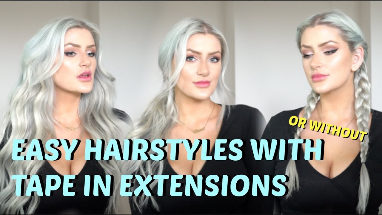 EASY hairstyles WITH or without extensions /// VPFASHION HAIR - YouTube