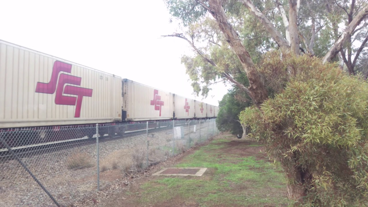 Goods Train Passing Parafield Station - YouTube