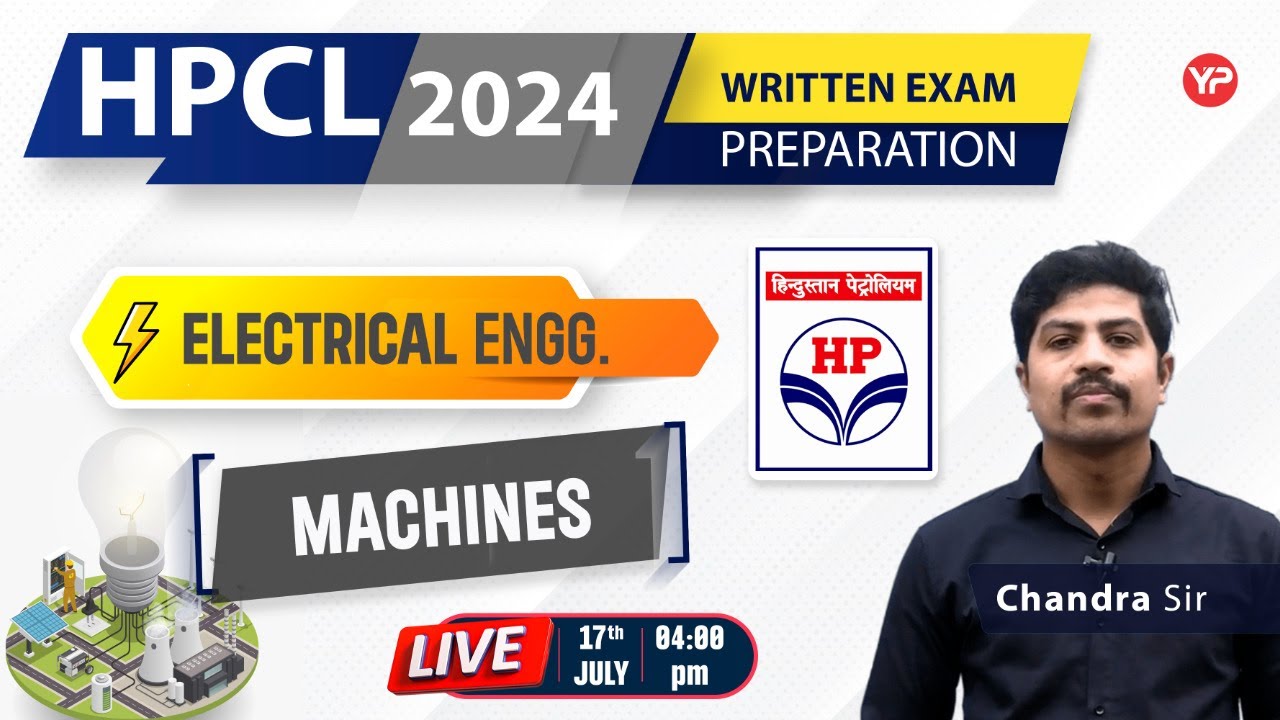 Machines | HPCL Electrical exam preparation 2024 | Live class @4:00pm ...
