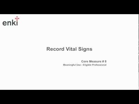 Meaningful Use: Record Vital Signs - enki EHR (NextServices) - YouTube
