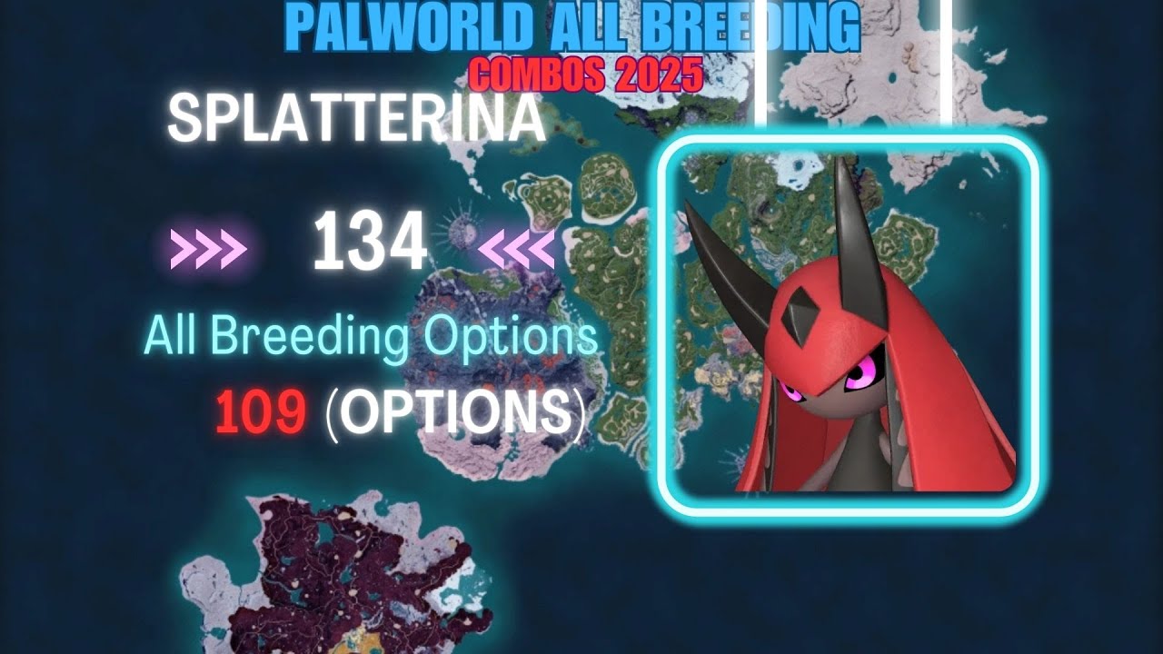 How to breed Splatterina in 2025 #134 #palworld FEYBREAK - YouTube