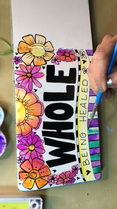 Mindful art journaling for emotional healing and self-care #shorts ...