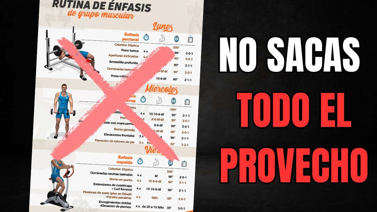 EL PROBLEMA DE LAS RUTINAS GENERICAS *full body torso pierna push pull ...