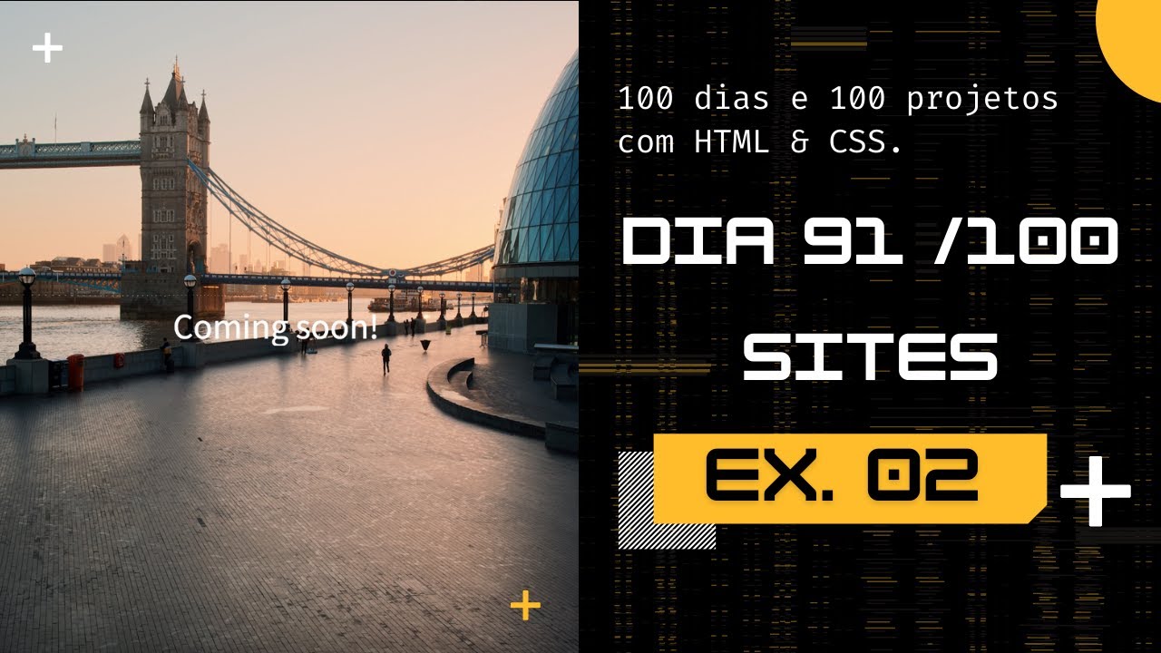 100 dias e 100 projetos com HTML e CSS dia 91/100. - YouTube