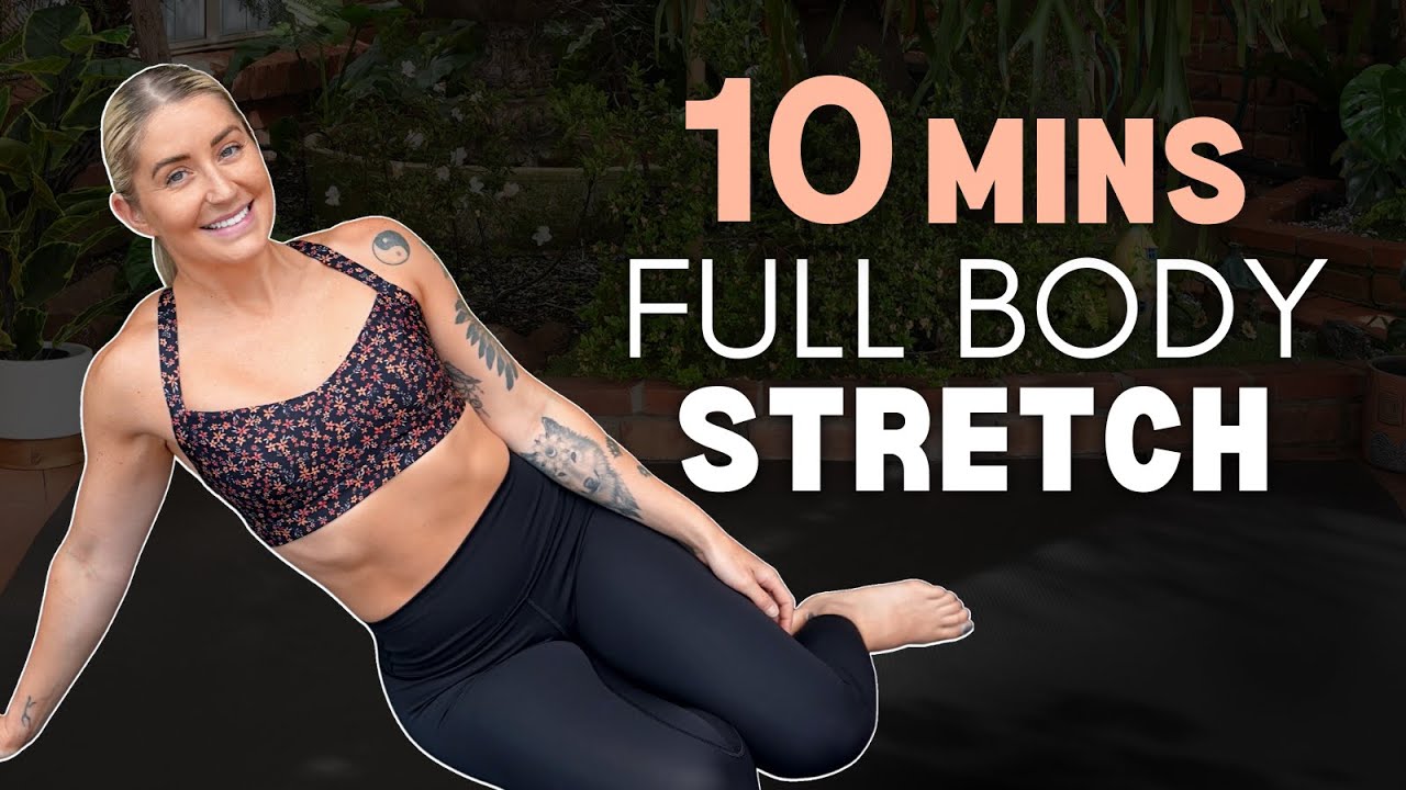 10 Mins FULL BODY STRETCH | Post Workout Cool Down with Vocal ...