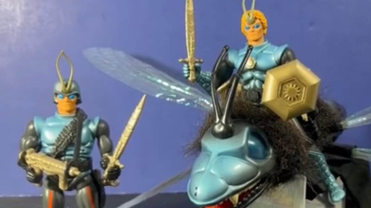Prince Dargon and Dragonflyer Sectaurs Action Figure and Dragonfly ...