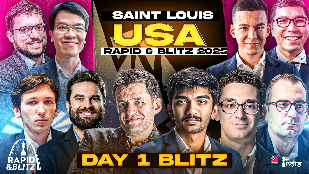 Saint Louis Rapid and Blitz 2025 | Day 1 Blitz | ft. World Champion ...