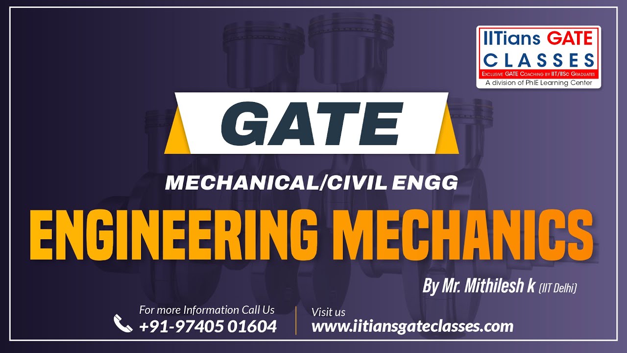 Engineering Mechanics | Equilibrium + FBD + Friction Problems L3 | GATE ...