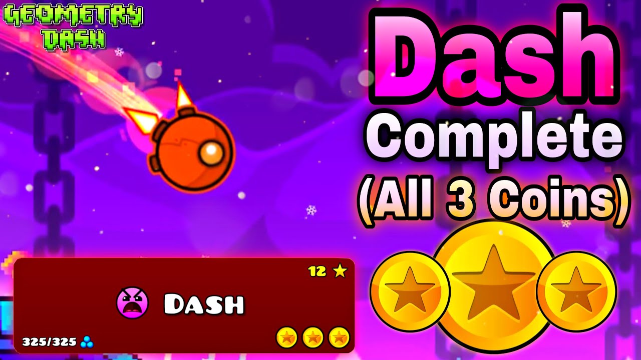 "2.2 is Finally Here!" Dash 100% (All 3 Coins) | Geometry Dash [2.2 ...
