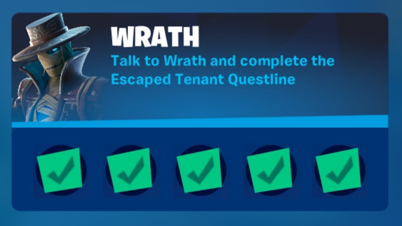 Fortnite - All Wrath Character Punch Cards Challenges Guide (Chapter 2 ...