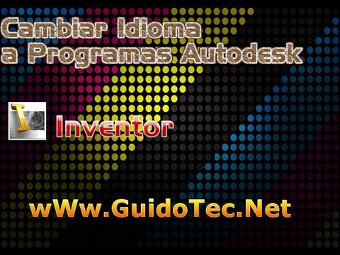 Cambiar idioma a Programas de Autodesk - YouTube