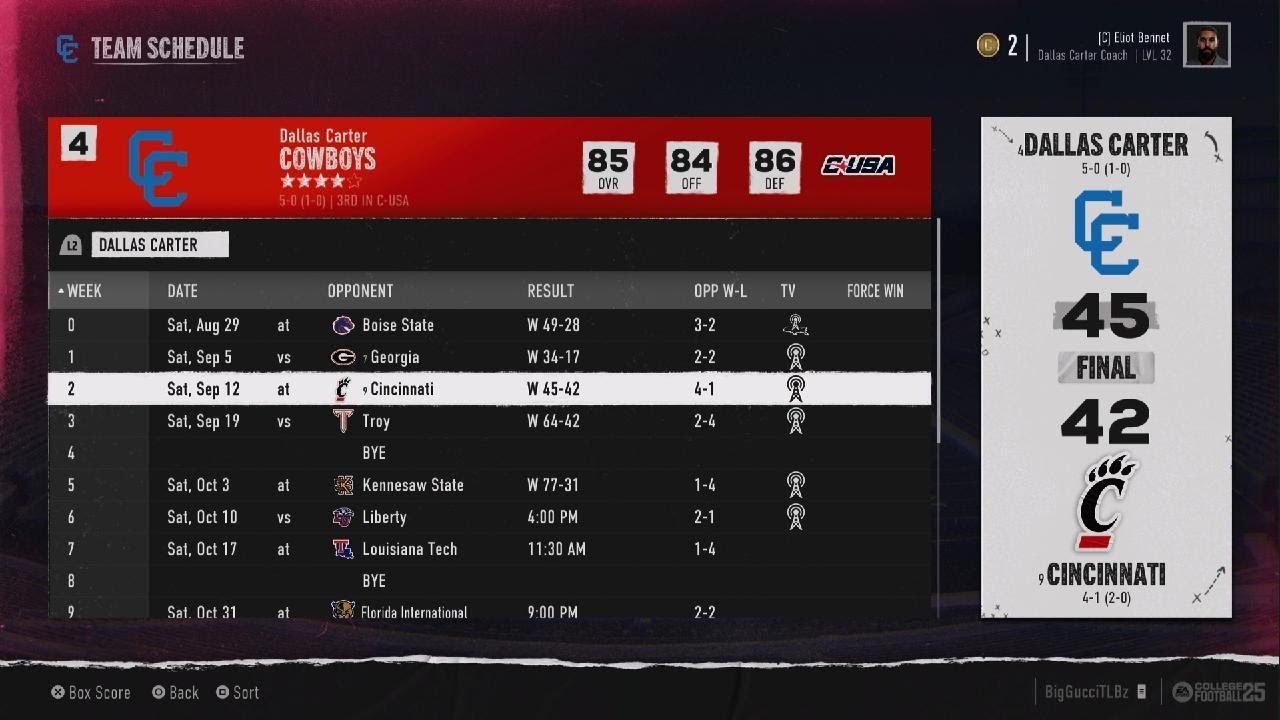 Dallas Carter Mid Season Dynasty Recap 2026 - YouTube