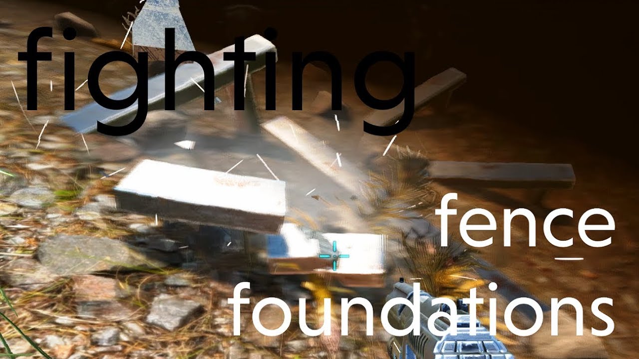 fighting fence foundations | Ark: Survival Evolved 99 - YouTube