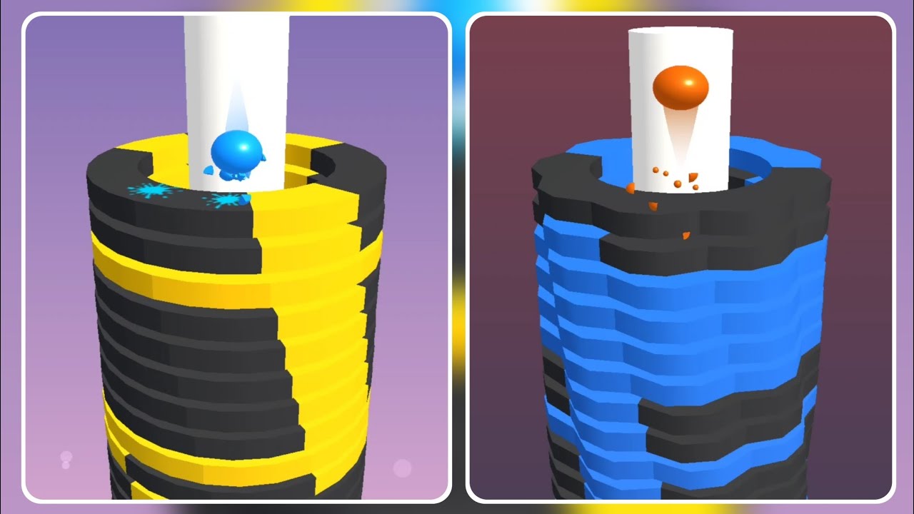 Stack Balls : Satisfying Level 106 to 121 - YouTube