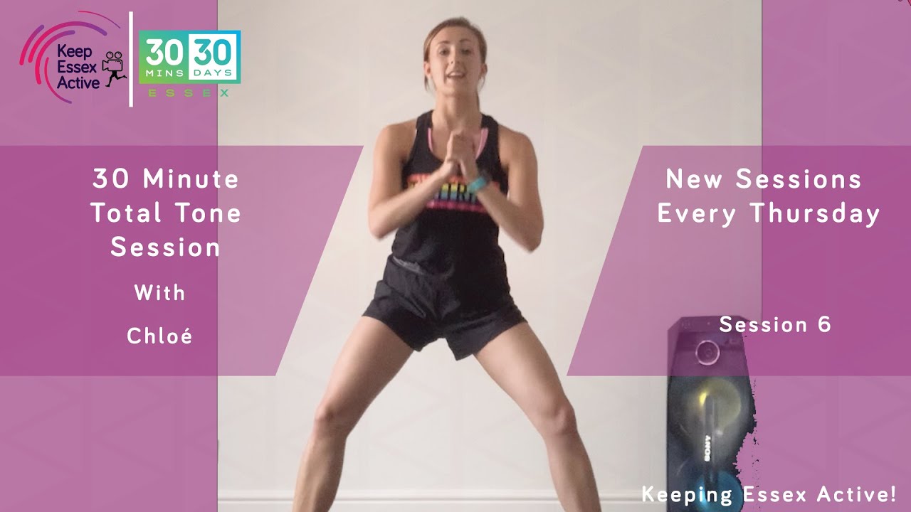 30 Minute Total Tone | Work Out with Chloé | Session 6 - YouTube