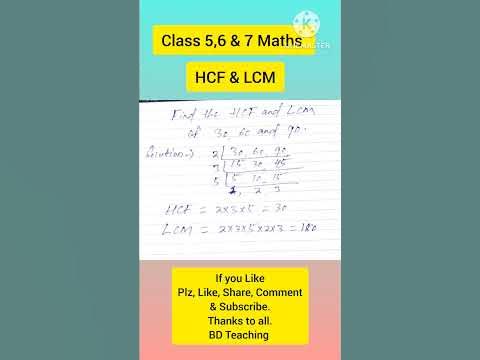 HCF & LCM # Class 5,6 & 7 Maths - YouTube