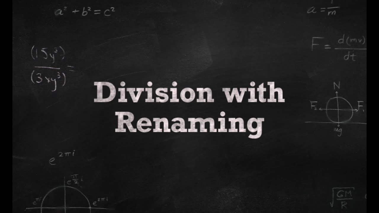 Division with Renaming - Grid & Written Method - YouTube