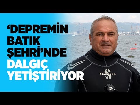 Depremin batık şehrinde arama kurtarma dalgıçları yetiştiriyor