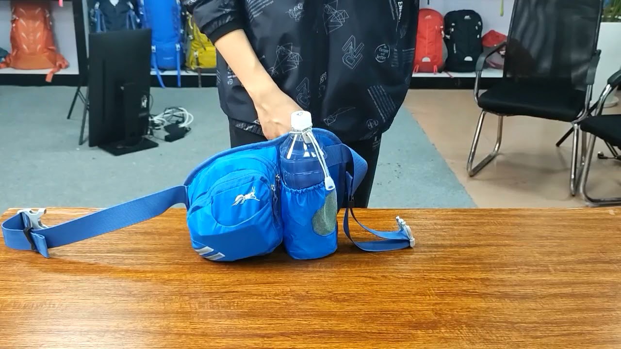 Waist Bag with Water Bottle Holder for Running Walking Hiking Runners ...