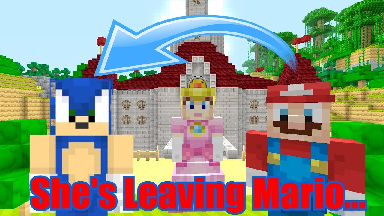 Minecraft Switch - Super Mario Series - SONIC STEALS PEACH FROM MARIO ...